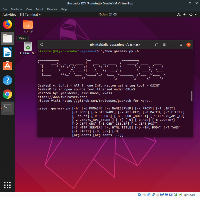 Nixintel Open Source Intelligence & Investigations Build Your Own Custom OSINT Machine – part 4