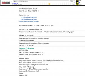 Website OSINT: What’s The Link Between Antifa.com and Russia? – NixIntel